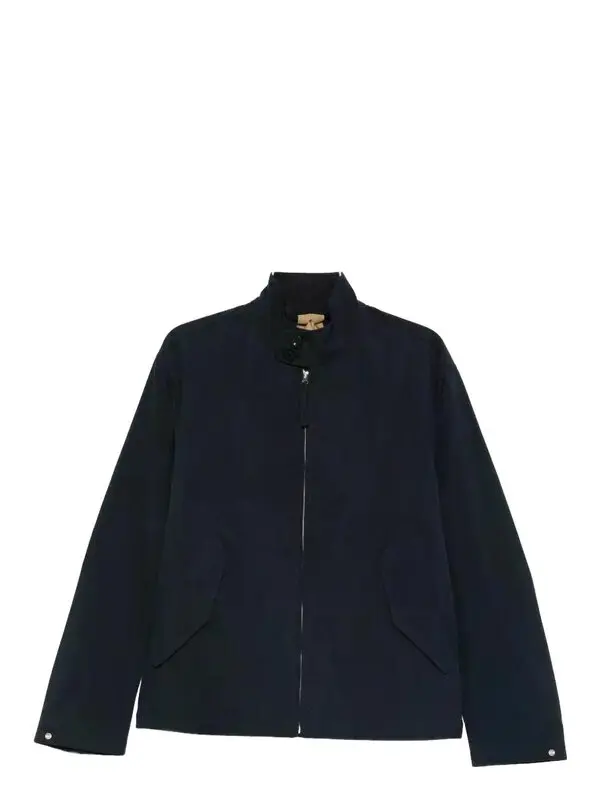 TEN C Mid-layer High-neck Zip-up Jacket - Blue