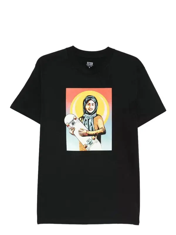 Obey Skateistan Graphic-print T-shirt - Black