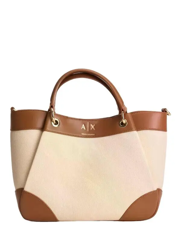 Armani Exchange Top-handle Shoulder Bag - Neutrals