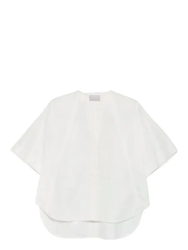 Hemisphere V-neck Top - White