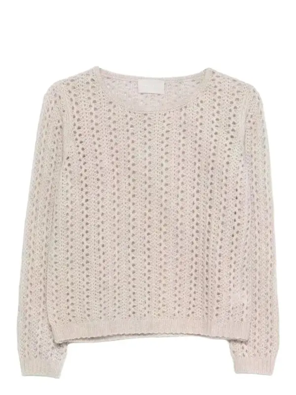 Hemisphere Round-neck Sweater - Neutrals