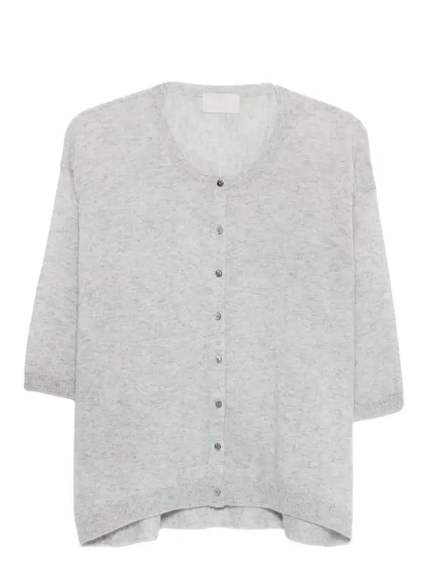 Hemisphere Buttoned Cardigan - Grey
