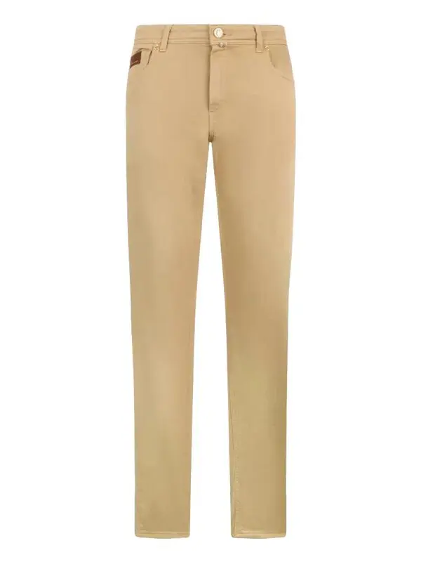 BILLIONAIRE Straight Cut Jeans - Neutrals