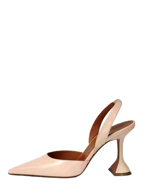 Amina Muaddi Holli Slingback Pumps - Neutrals
