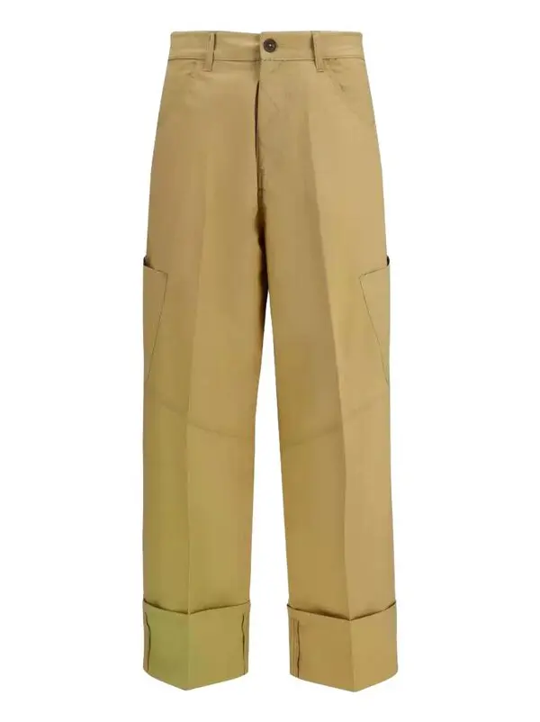 True Royal Cuffed Cargo Trousers - Neutrals