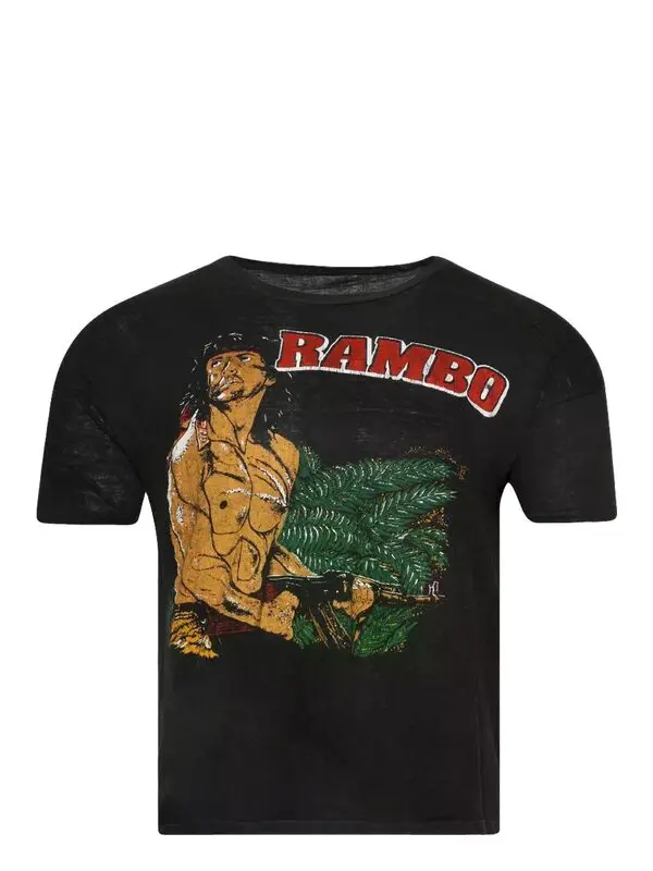 EARTHLING VIP Rambo Graphic-print T-shirt - Black