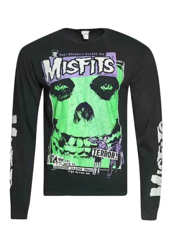 MadeWorn Misfits Graphic Long-sleeve T-shirt - Black