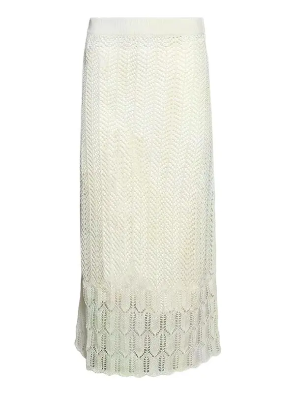 JIL SANDER Side-slit Maxi Skirt - Neutrals