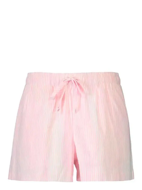 THE LADY AND THE SAILOR Striped Flutter Shorts - Pink