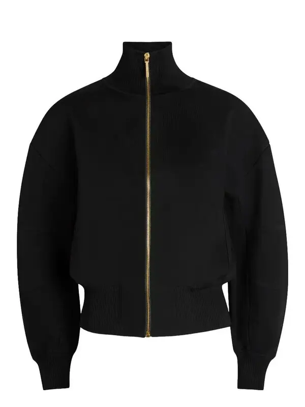 JOSEPH Milano Zip Bomber Jacket - Black