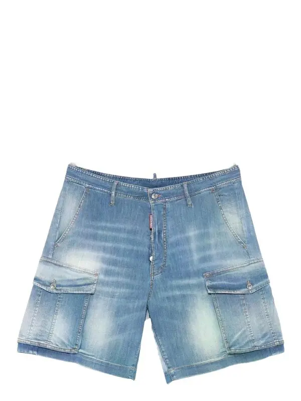 Dsquared2 Cargo Denim Shorts - Blue