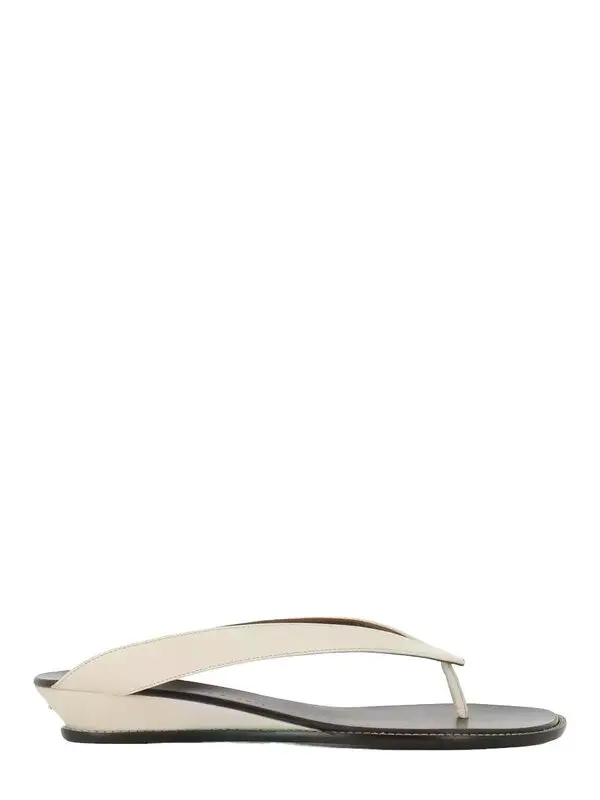 GIUSEPPE ZANOTTI Leather Flip-flops - Neutrals