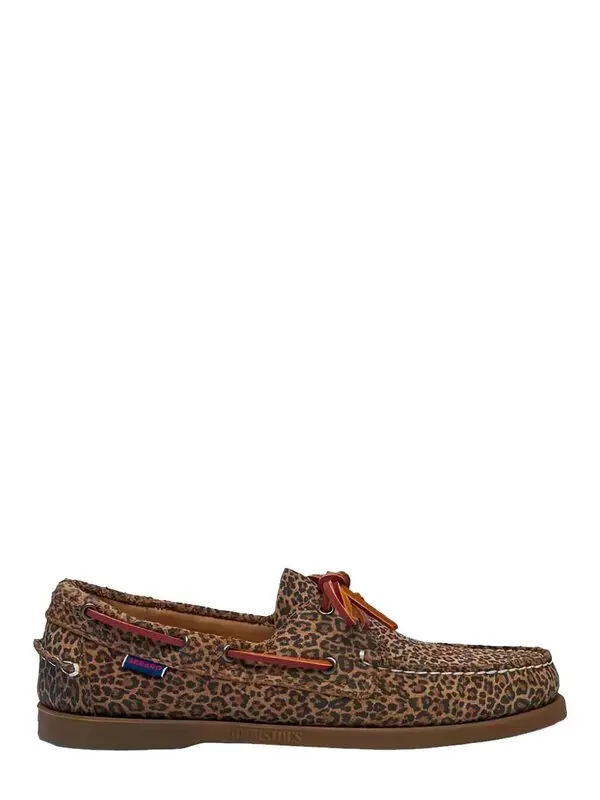 SEBAGO Leopard Print Leather Loafers - Neutrals