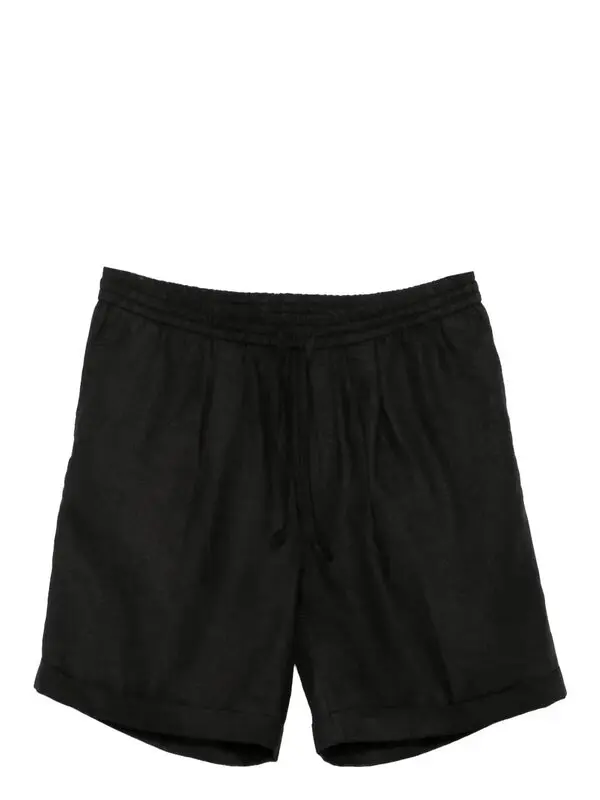 AURELIEN Drawstring Shorts - Black