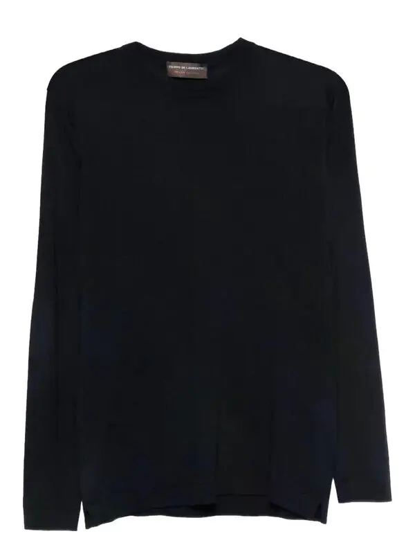 FILIPPO DE LAURENTIIS Long-sleeve T-shirt - Blue