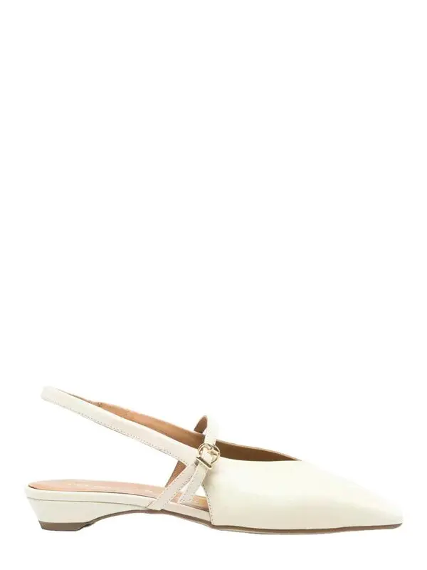 PEDRO MIRALLES Square-toe Slingback Mules - Neutrals