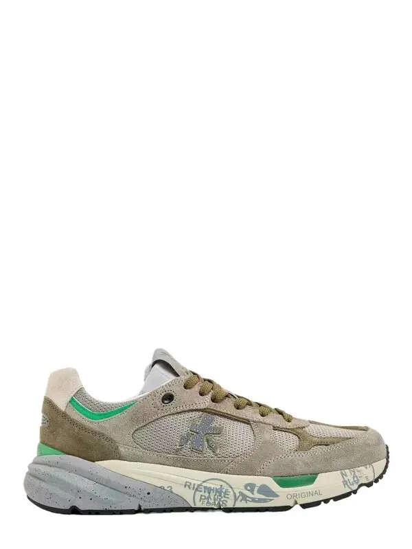 Premiata Logo-appliqué Sneakers - Neutrals