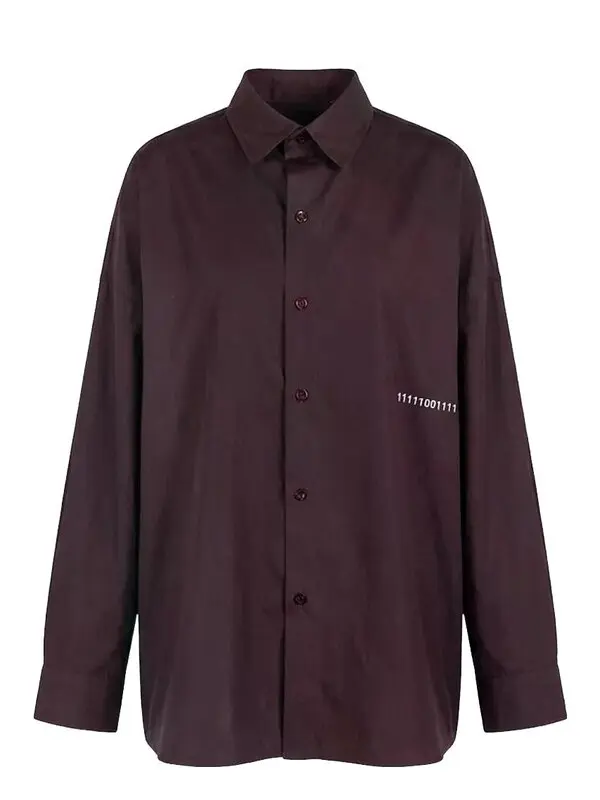 SOCIETE ANONYME Buttoned Oversized Shirt - Red