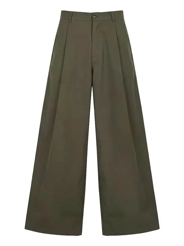 SOCIETE ANONYME Huko Pleated Wide-leg Trousers - Green