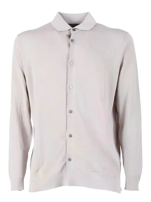 FILIPPO DE LAURENTIIS Buttoned Collared Shirt - Neutrals
