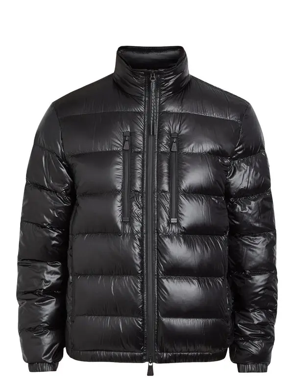 Moncler Logo-appliquéd Padded Shell Jacket - Black