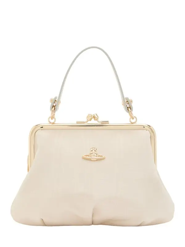 VIVIENNE WESTWOOD Granny Frame Woven Purse - Cream
