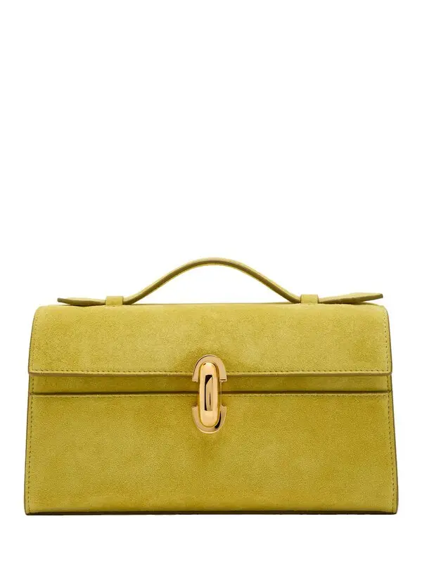 Savette Symmetry Suede Pochette - Yellow