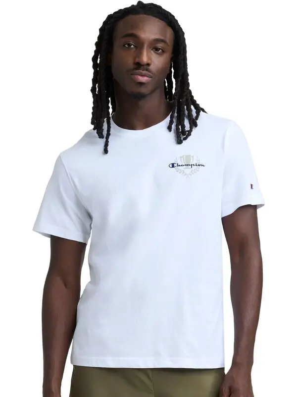 Champion Club Graphic T-shirt, C Logo - Bright White
