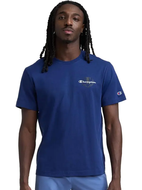 Champion Club Graphic T-shirt, C Logo - Blue Depth