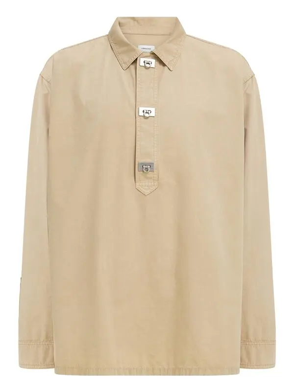 FERRAGAMO Polo-style Shirt - Beige