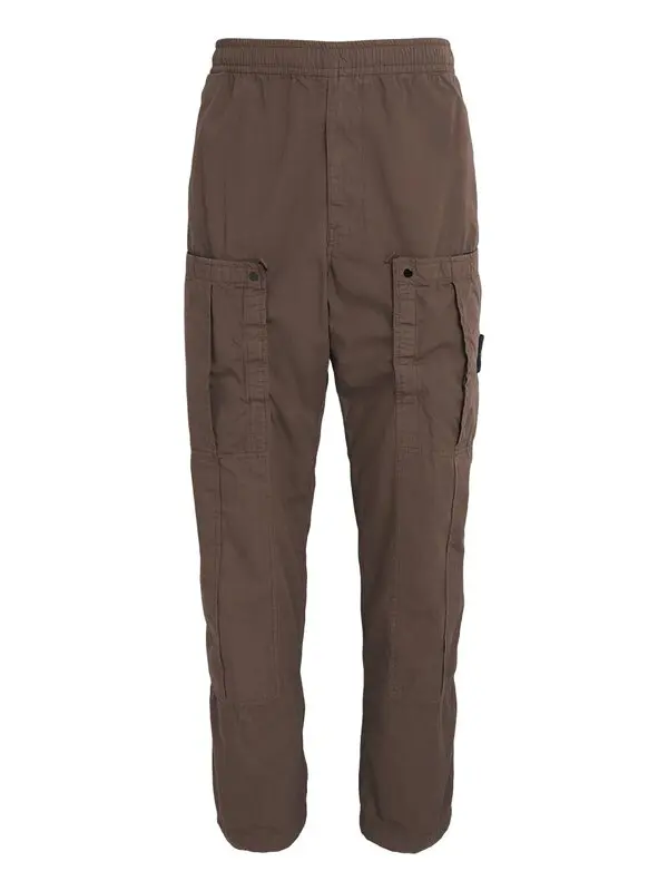 Stone Island Organic Cotton Ripstop Cargo Trousers - Brown