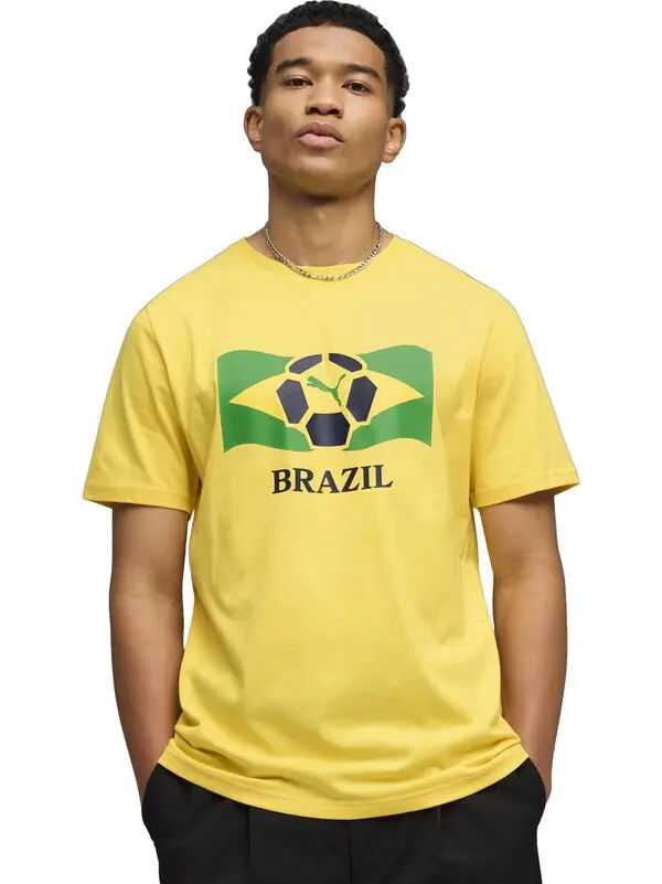 PUMA Soccer Fanwear Graphic T-shirt - Yellow