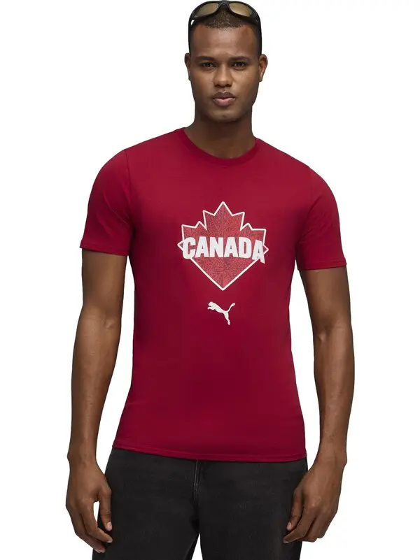 PUMA Canada Soccer Fanwear Graphic T-shirt - Red