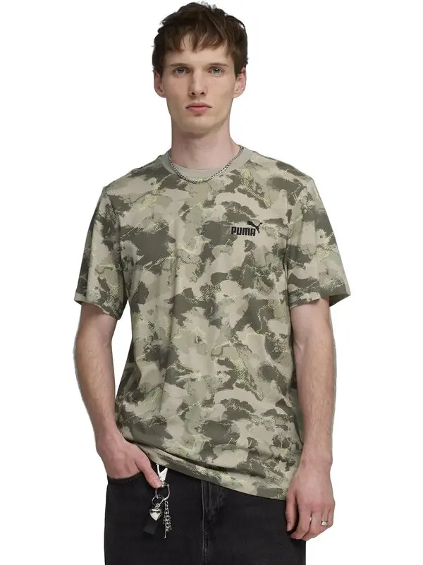 PUMA Camo Print T-shirt - Beige