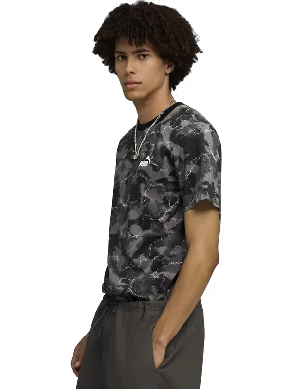 PUMA Camo Print T-shirt - Black