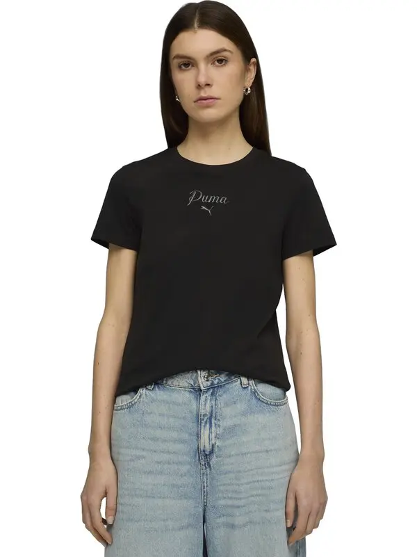 PUMA Essentials Script T-shirt - Black