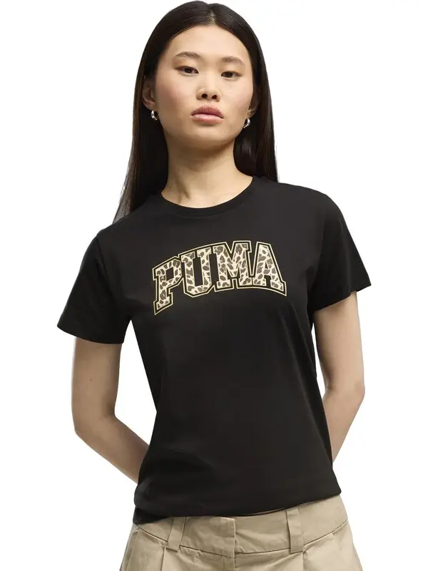 PUMA Animal Print Graphic Tee - Black