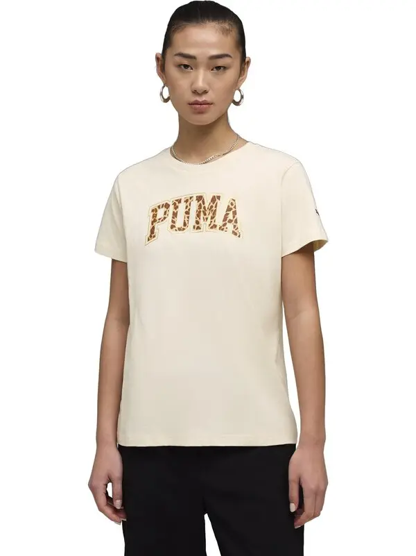 PUMA Animal Print Graphic Tee - White