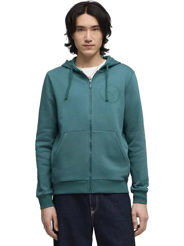 PUMA Essentials Tonal Zip-up Hoodie - Green