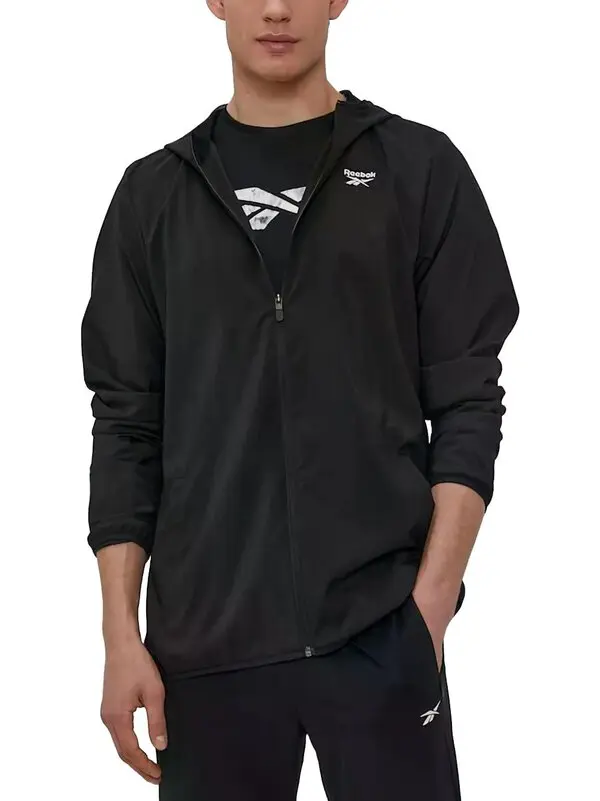 REEBOK Hooded Zip-up Jacket - Black