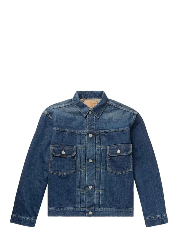 ORSLOW Selvedge Denim Trucker Jacket - Blue
