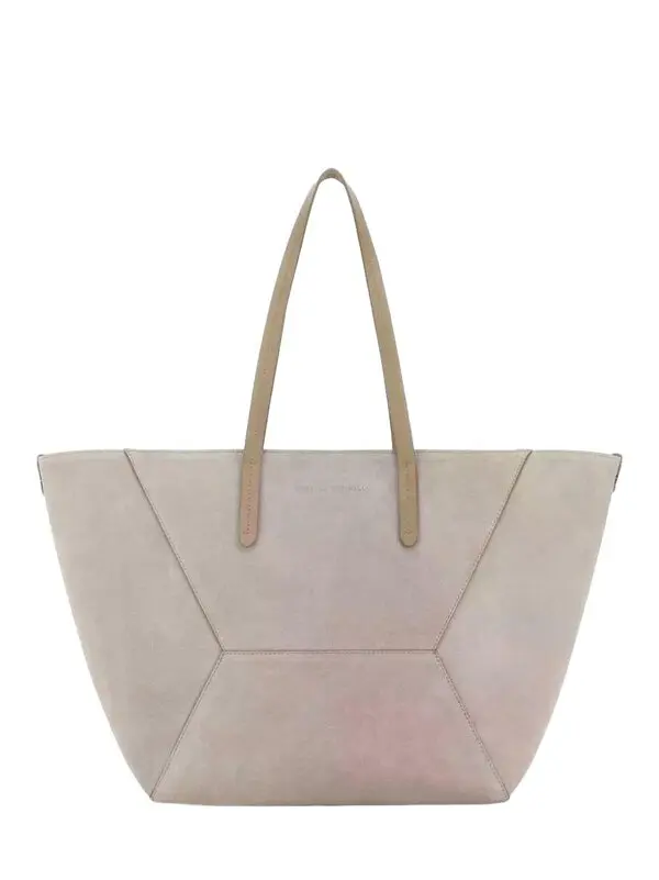 Brunello Cucinelli Paneling Shopper Bag - Neutrals