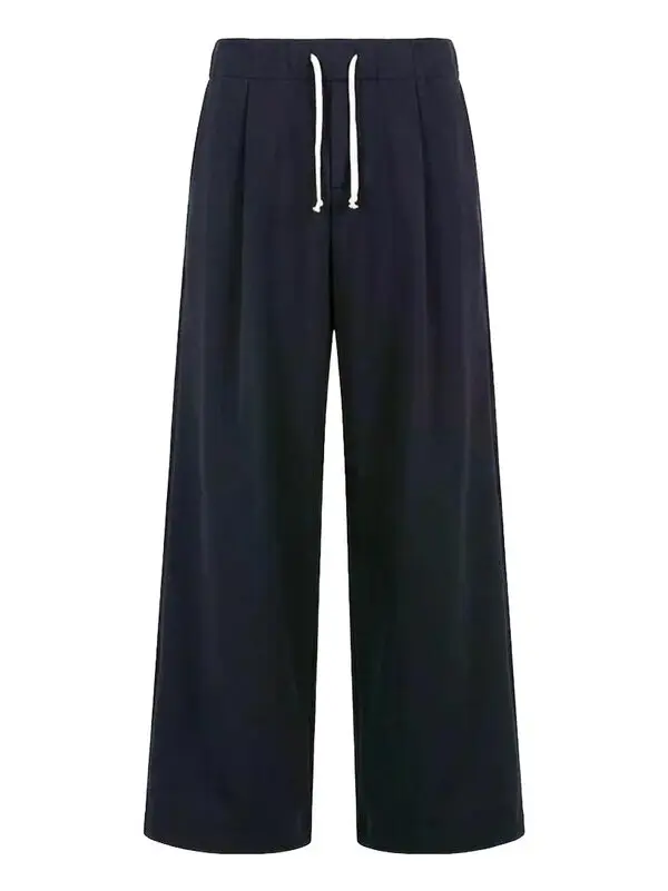 SOCIETE ANONYME Pleated Drawstring Trousers - Blue