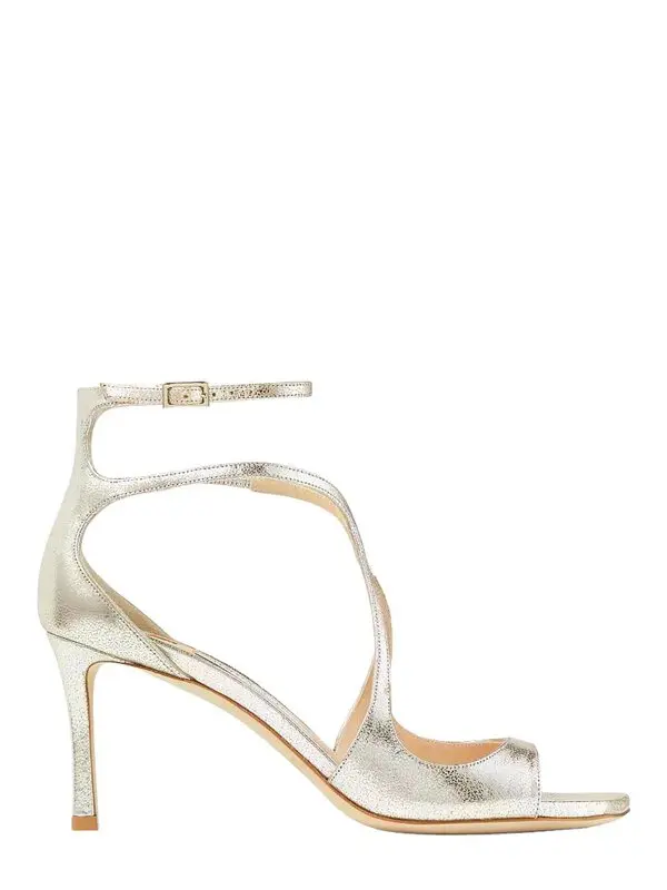 JIMMY CHOO Azia Buckle Sandals - Gold