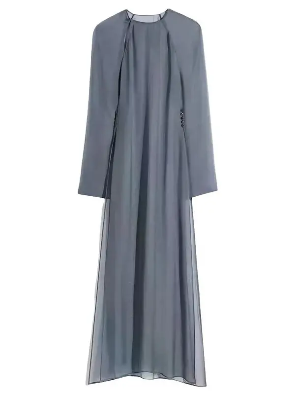 LEMAIRE Long-sleeve Maxi Dress - Grey