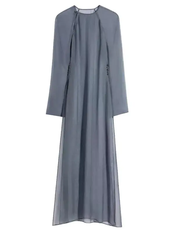 LEMAIRE Long-sleeved Maxi Dress - Grey