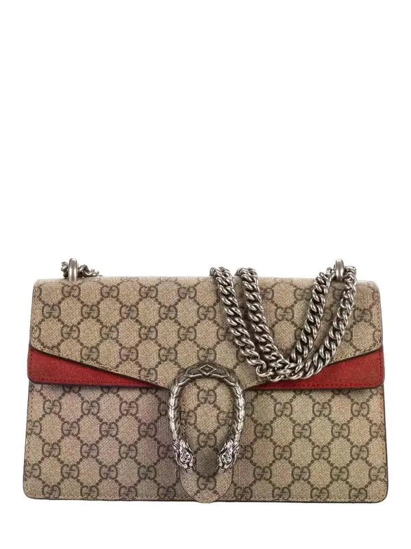 Gucci Gg Supreme Dionysus Shoulder Bag - Neutrals
