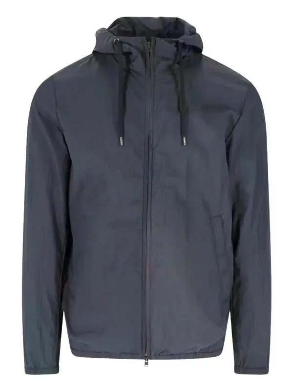 Herno Zip-up Hooded Jacket - Blue