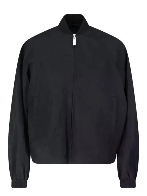 Herno Zip-up Bomber Jacket - Black