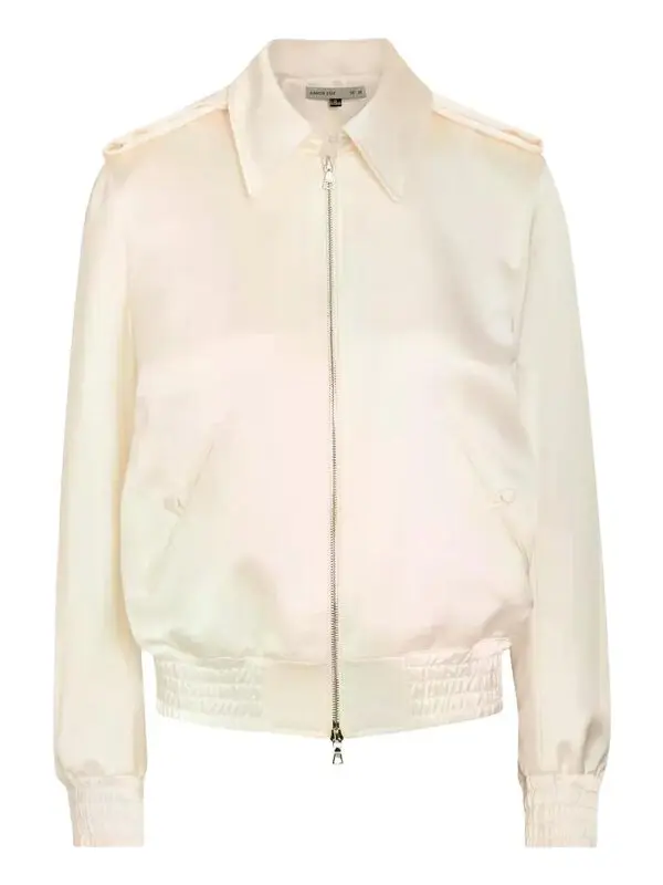 AARON ESH Collared Bomber Jacket - Neutrals